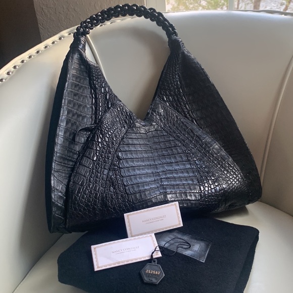 Nancy Gonzalez | Bags | Nancy Gonzalez Croc Hobo Authentic | Poshmark